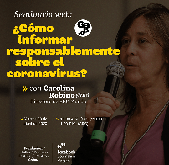 Seminario web: ‘¿Cómo informar responsablemente sobre el coronavirus ...